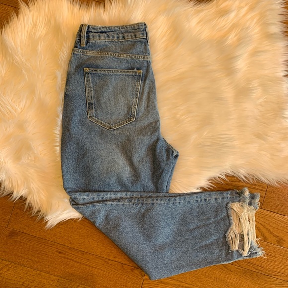 ASOS | Jeans | Asos X New Look Distressed Mom Jeans | Poshmark